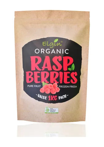 Elgin Certified Organic Raspberries (Frozen) 1kg | The Original Organic Co.